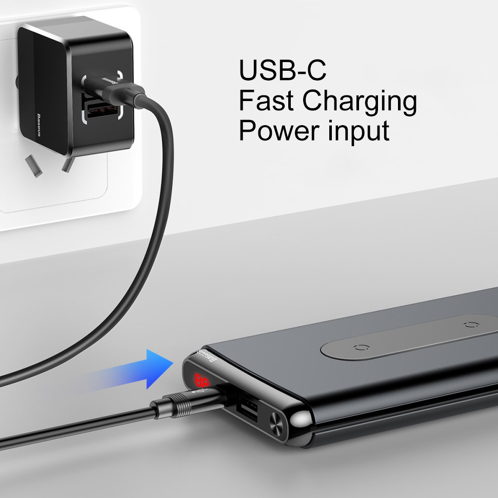 Baseus 10000mAh Power Bank / Wireless Charger / USB-PD Type-C